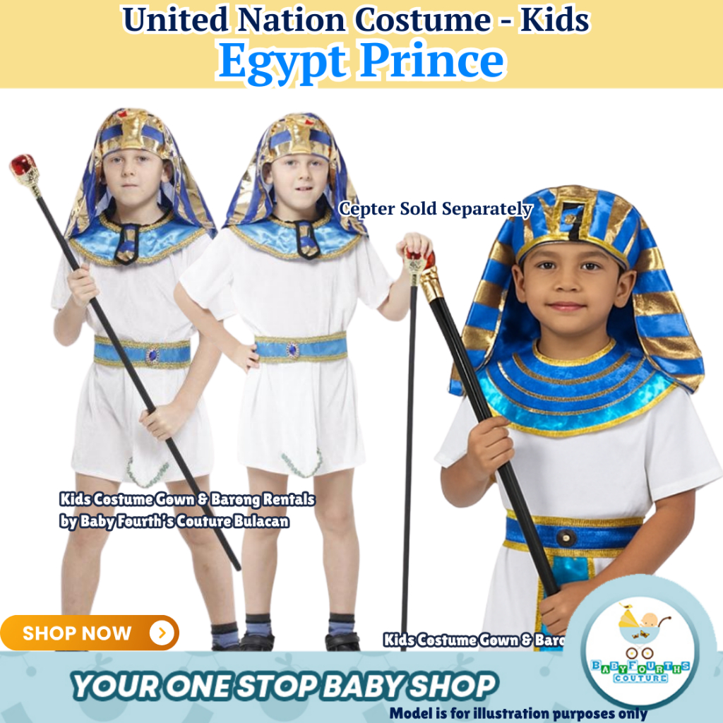 BFC United Nation Egypt Priince Costume Terno for Kids Boy Kids ...