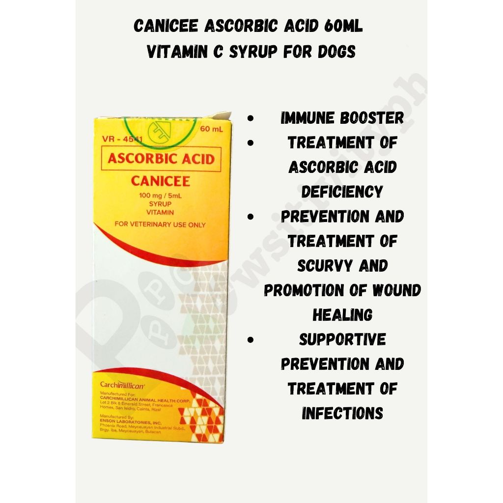 Canicee Ascorbic Acid 60ml Vitamin C Syrup for Dogs | Shopee Philippines