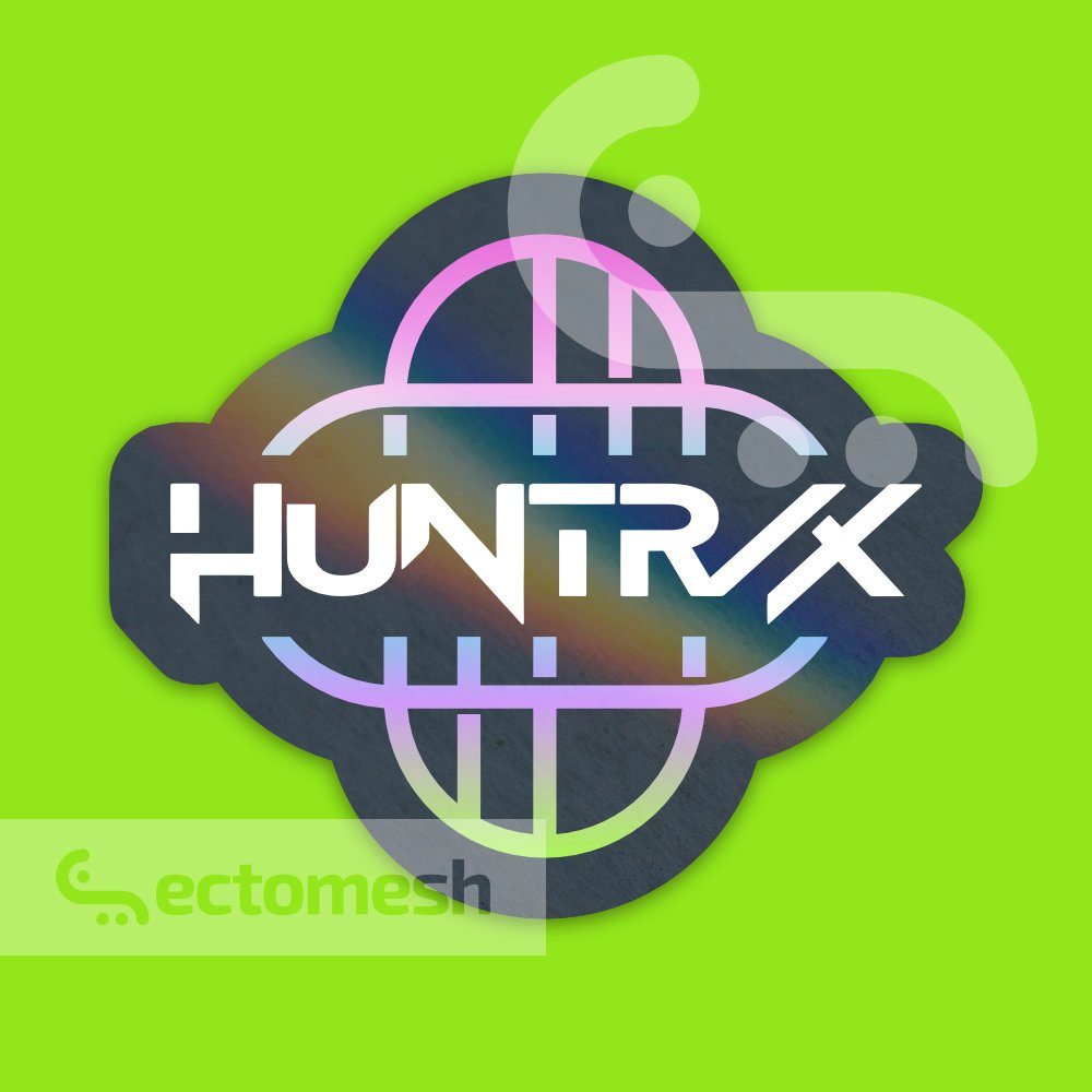 Huntrix HUNTR/X Logo Holodark - KPop Demon Hunters Vinyl Sticker by ...