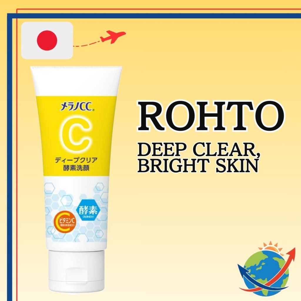 Melano CC Deep Clear Enzyme Facial Cleanser, 130g, Enzyme and Vitamin C ...