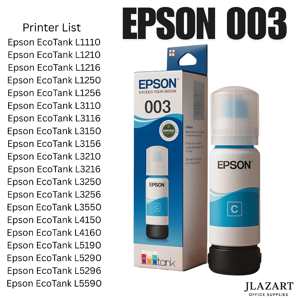 100% Original Epson 003 Ink Genuine Refill Ink L3210/L1110/L3110/L3120 ...