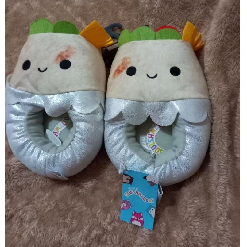 SQUISHMALLOWS GIRL'S SLIPPERS BURRITO HOUSE SLIPPERS | Shopee Philippines