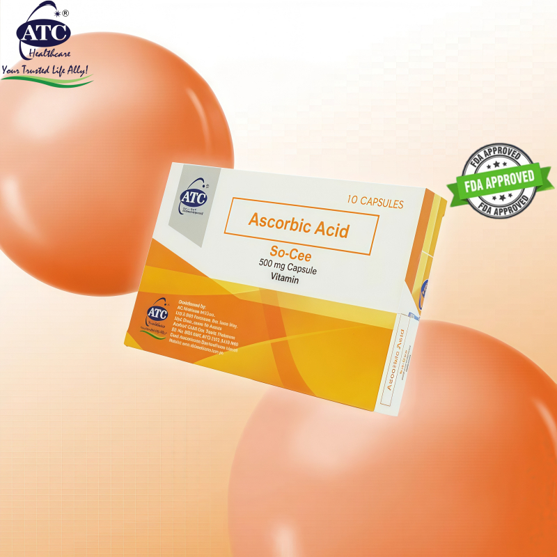 ATC So-cee(Ascorbic Acid) 500mg 10's Capsules Vitamin Dietary ...