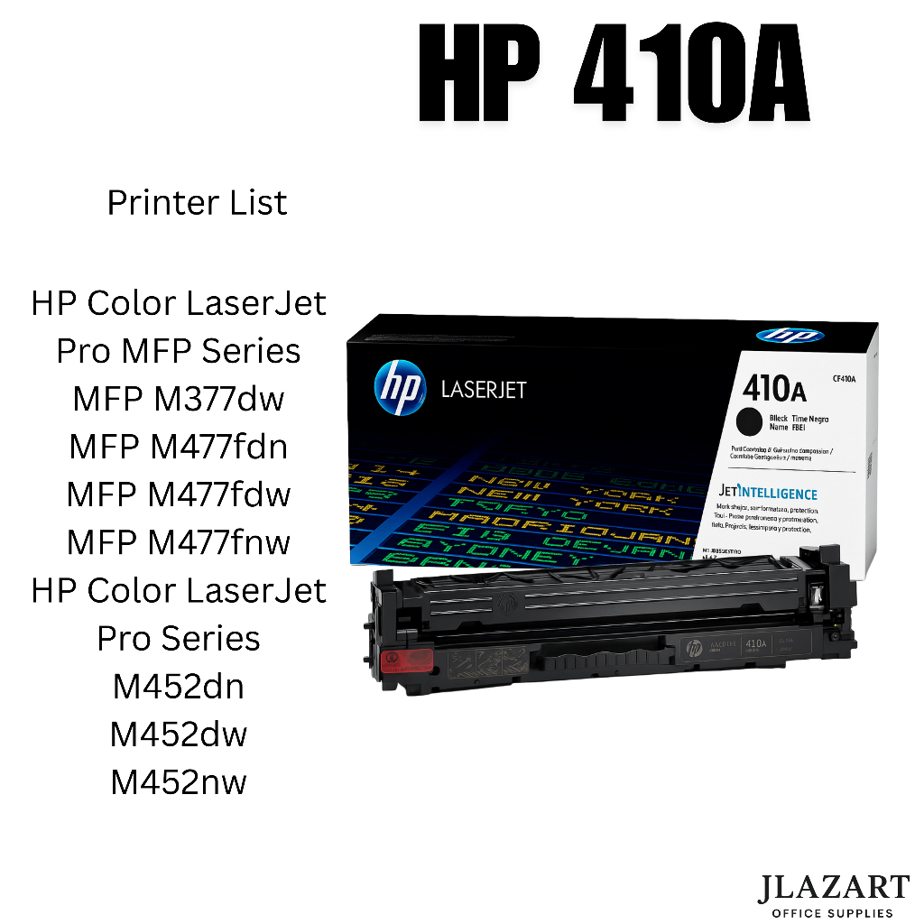 HP 410A Toner Cartridge Set (Black, Cyan, Magenta, Yellow) | CF410A CF411A CF412A CF413A ...