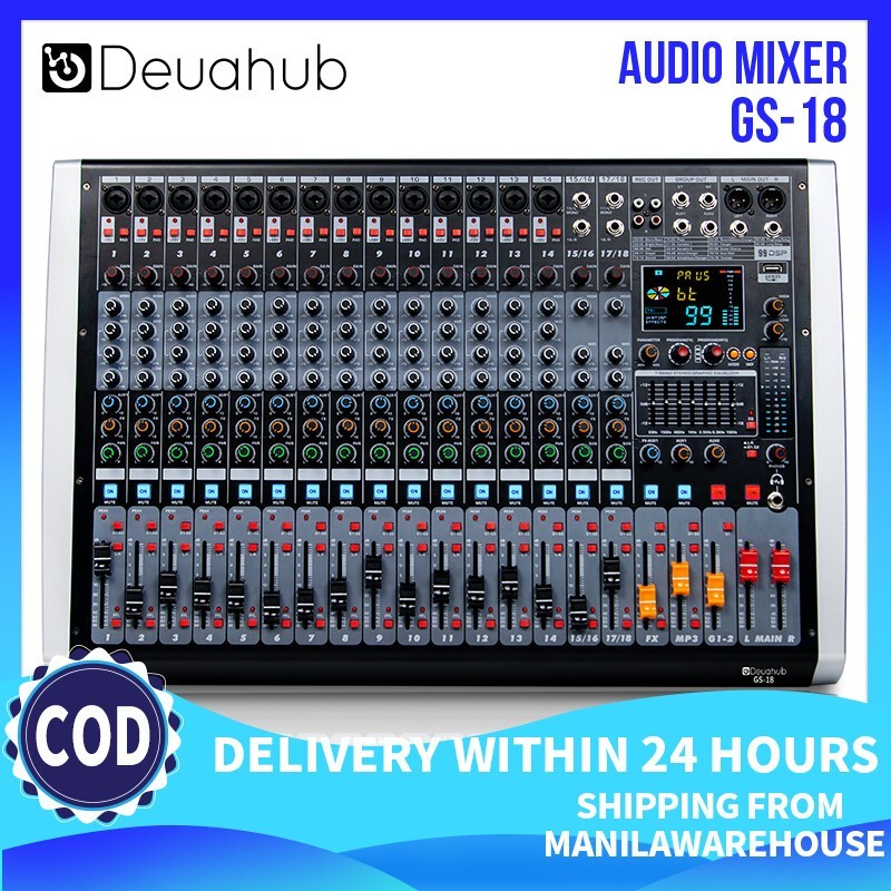 Deuahub GS-18 Propesyonal na audio mixer amplifier 18 channel PC ...