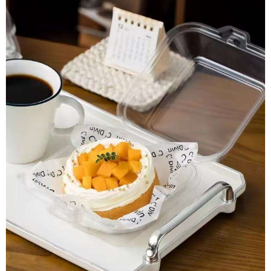 Plastic Bento cake box transparent packaging for Tiramisu, Sanwhich and ...