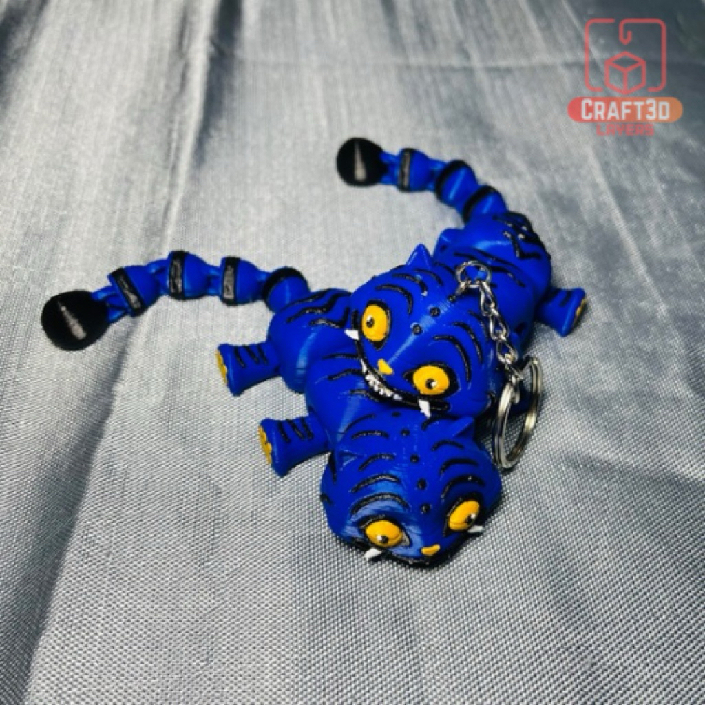 Derpy Tiger Keychain Kpop Demon Hunters | Keychain | Decor | 3D Printed ...