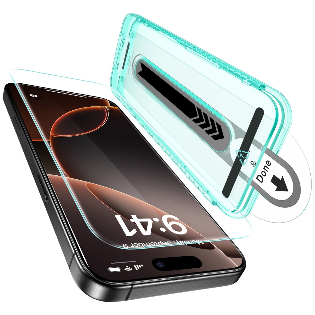 ESR Classic Screen Protector (Alignment frame), Compatible with iPhone ...