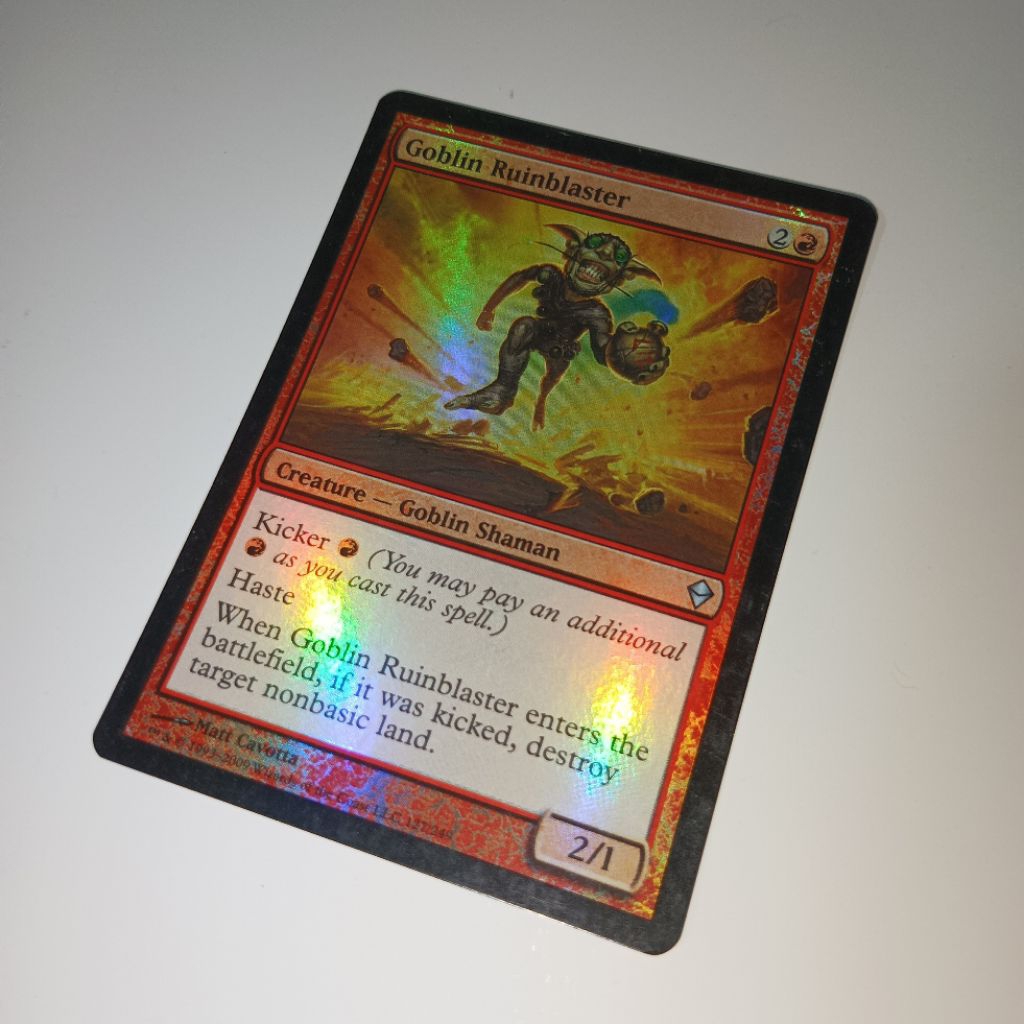 MTG Card Foil GOBLIN RUINBLASTER Magic the Gathering Trading Card Game Red | Shopee Philippines