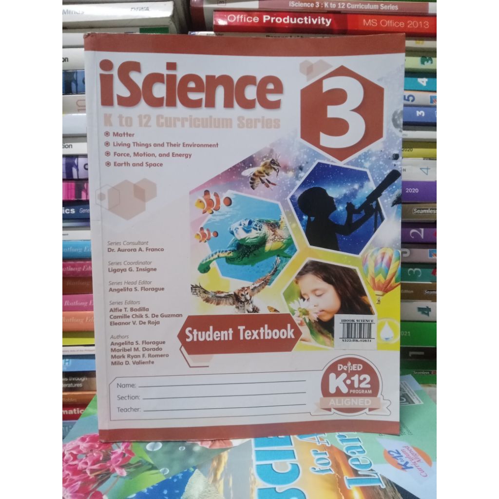 I SCIENCE STUDENT TEXTBOOK GRADE 3 (USED) | Shopee Philippines