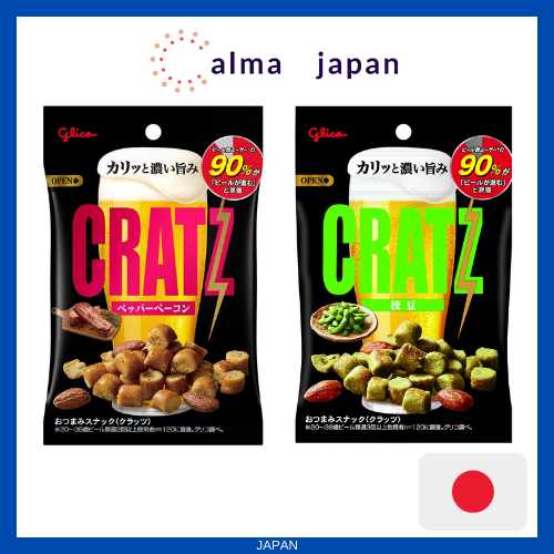 [Japanese Sweets] Ezaki Glico / CRATZ Pepper Bacon / CRATZ Edamame ...