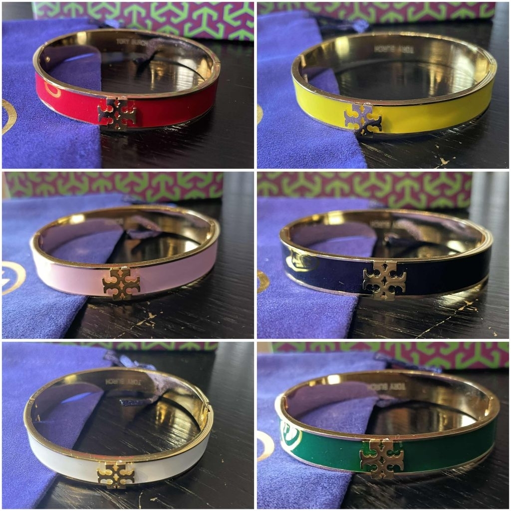 Tory Burch Logo Bangle Bracelet (ORIGINAL) | Shopee Philippines