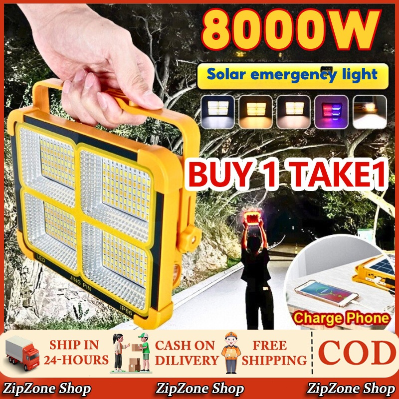 Buy1Take1 Solar Emergency Light Solar Flashlight Rechargeable Outdoor ...