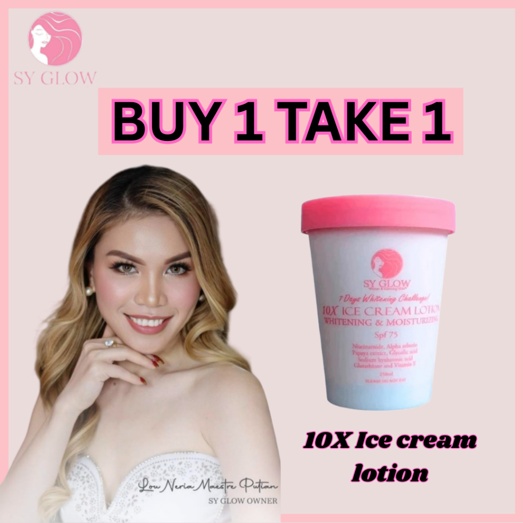 10x Ice Cream Lotion Whitening & Moisturizing & Moisturizing SY GLOW ...
