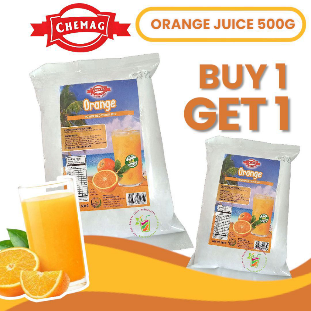 BUY 1 GET 1 Powdered Juice Orange Juice 500g | Shopee Philippines