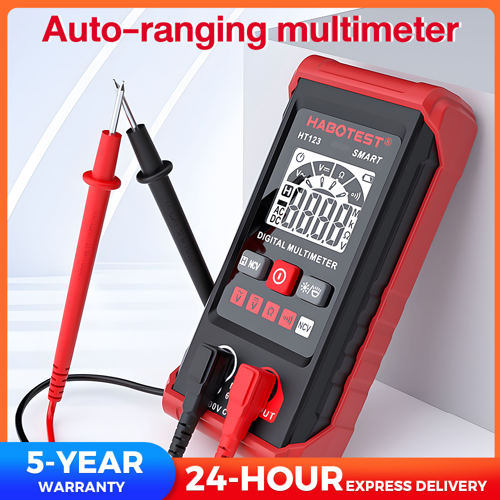 【Tester Multimeter】Ht123 Digital Multimeter 600V AC/DC 4000 Counts High ...