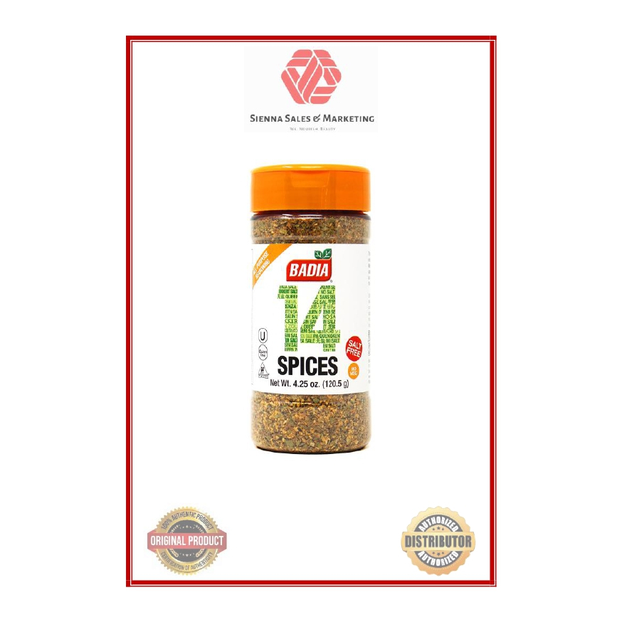 Badia Spices 14 Spices All Purpose Seasoning SaltFree 100% Authentic ...