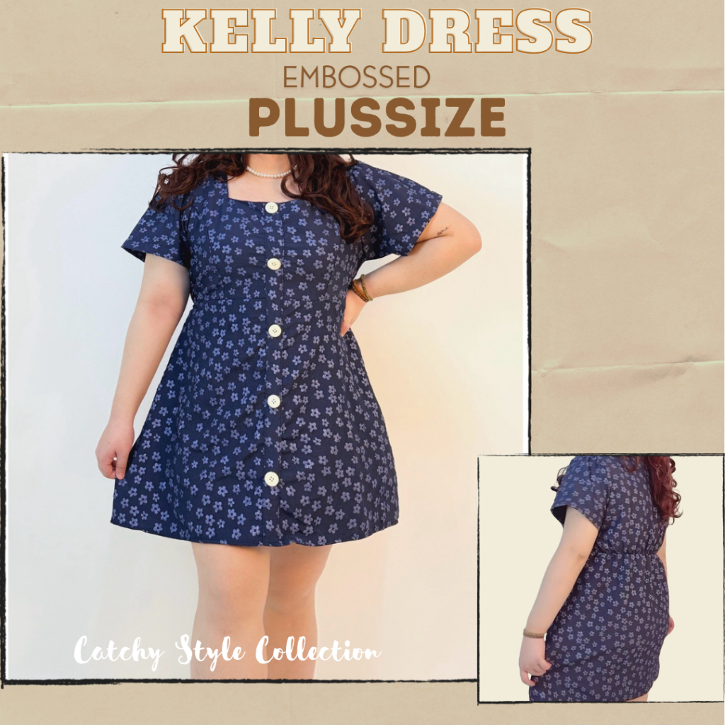 VERSION 2.0 - KELLY PLUS SIZE DRESS EMBOSSED for Women , Casual ...