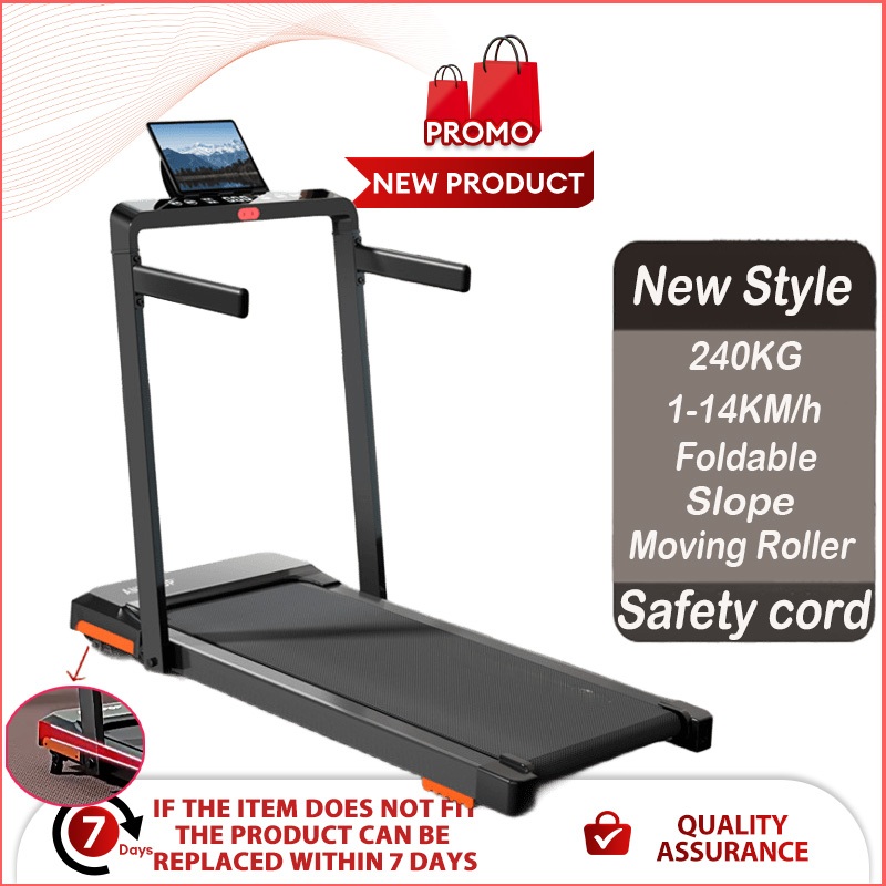 Treadmill Electric Foldable 3.5HP 200KG 14km/h Adjustable Slope With ...