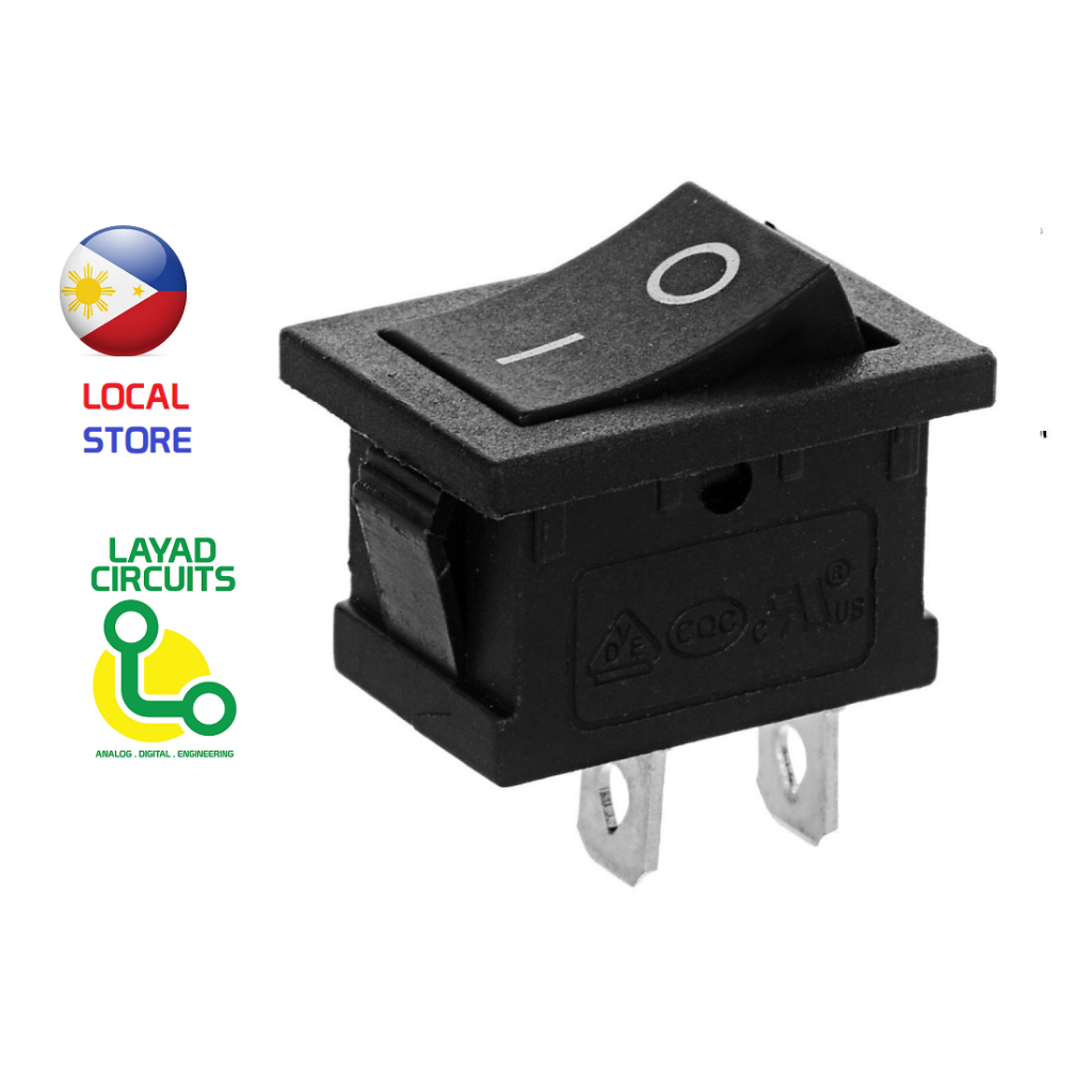 layadcircuits SPST KCD11 Miniature Rocker Switch 15x20mm 6 a | Shopee ...