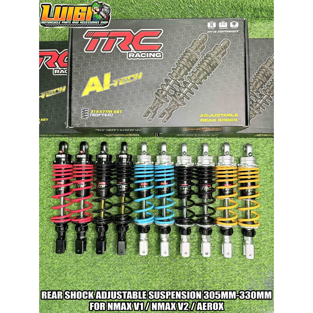 TRC RACING AEROX /NMAX V1 /NMAX V2 REAR SHOCK ADJUSTABLE SUSPENSION ...