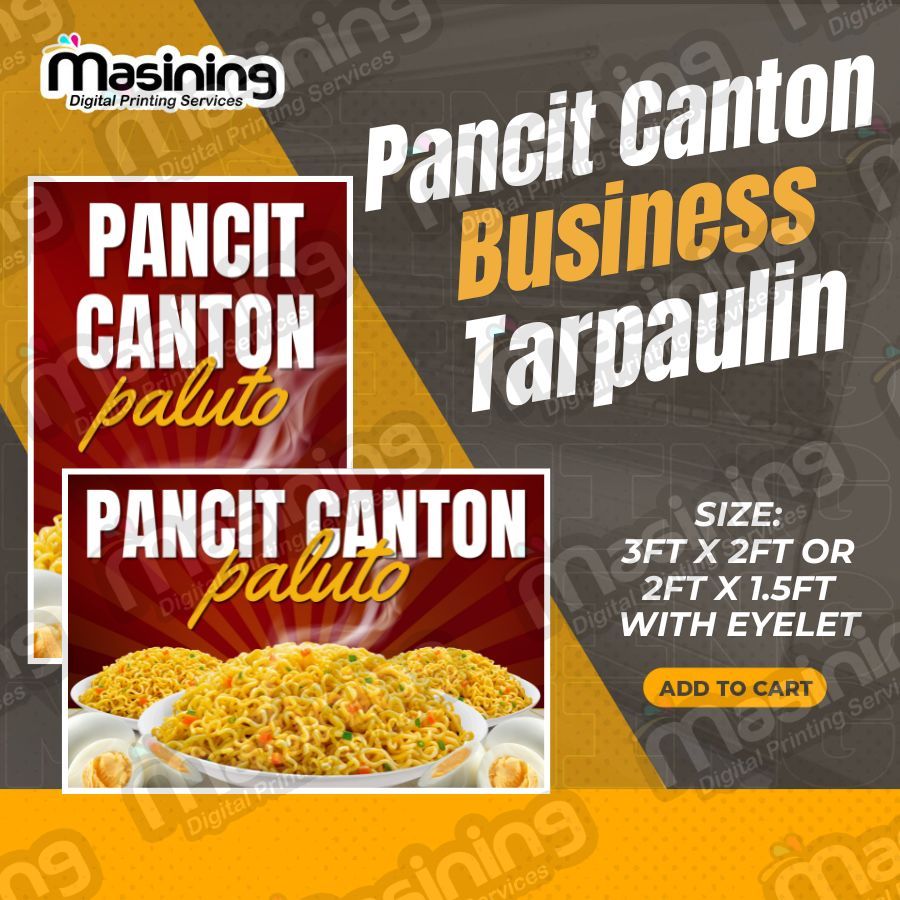 Pancit Canton Paluto Business Banner Tarpaulin | Shopee Philippines