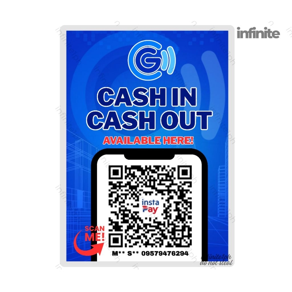 Gcash QR - Laminated Signage A4 size (SEND US YOUR QR) | Shopee Philippines