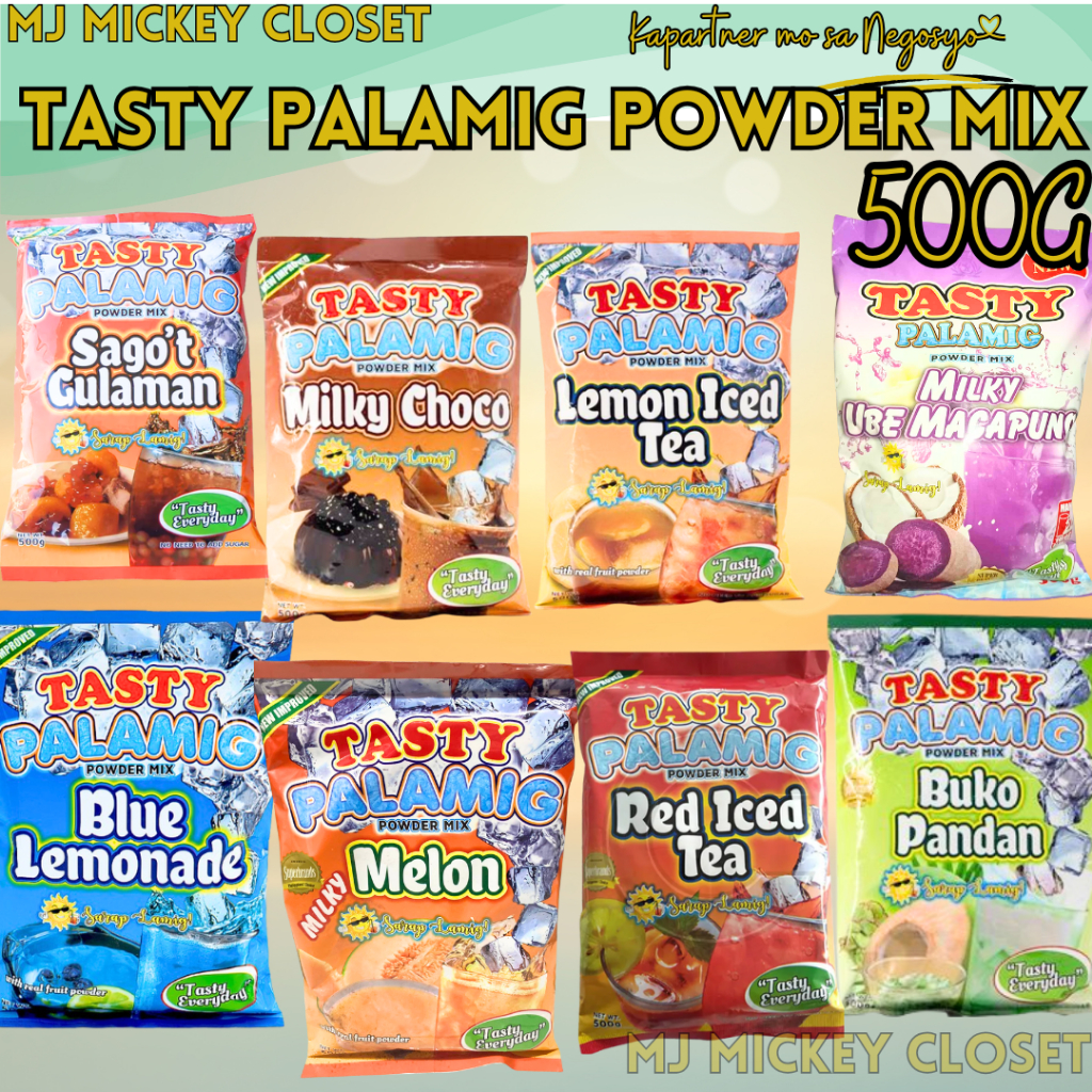 Tasty Palamig Powder Juice Mix 500g Melon Sagot Gulaman Blue Lemonade ...
