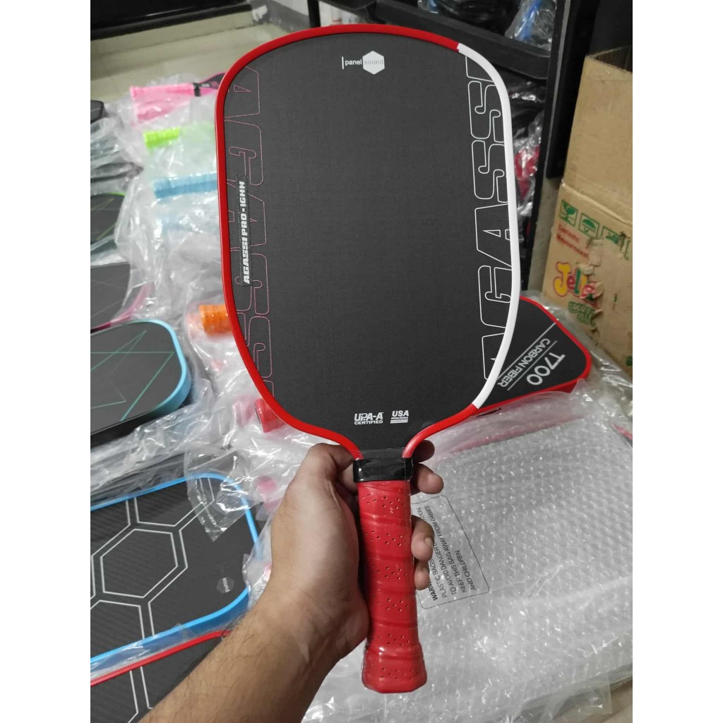 PanelSound PickleBall Agassi Pro Gen4 Carbon 16mm Thermoformed Friction ...