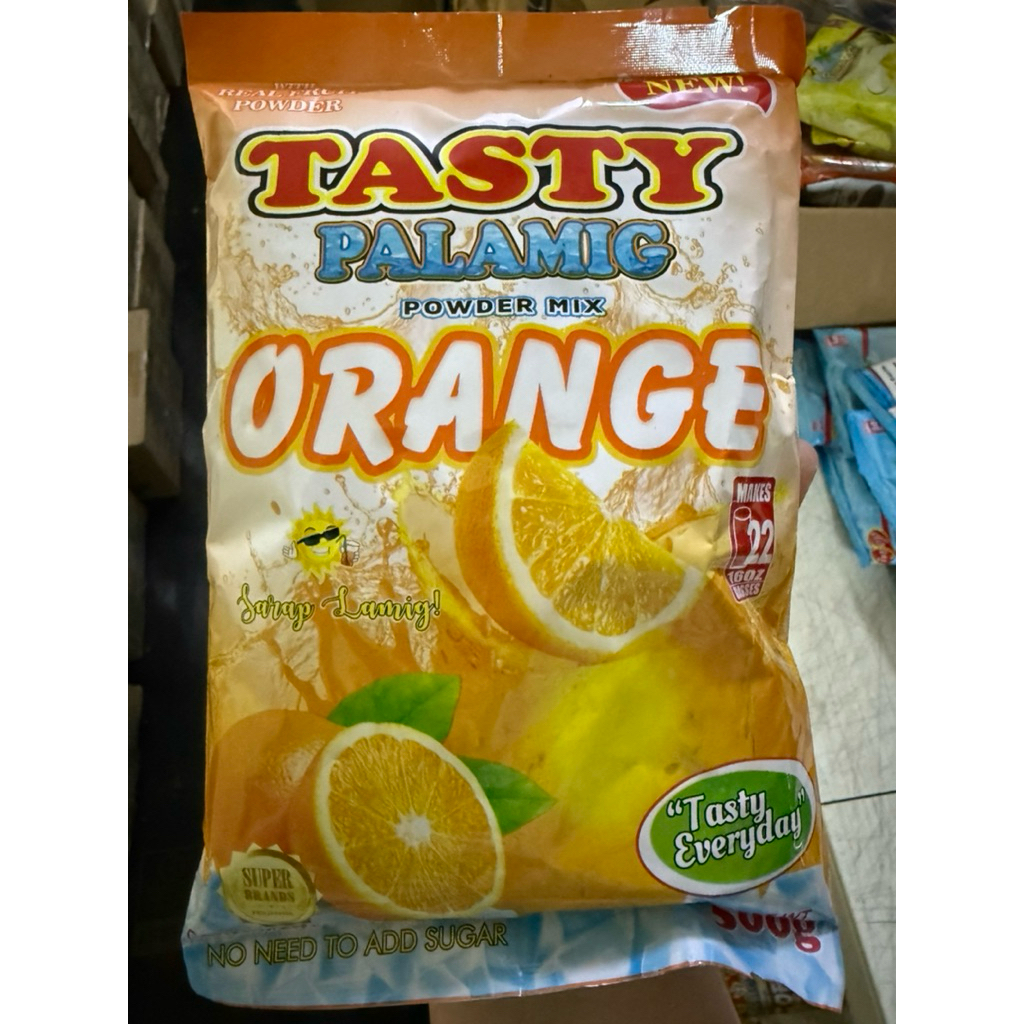 TASTY PALAMIG ORANGE Flavor Powdered Drink Mix 500g | Shopee Philippines