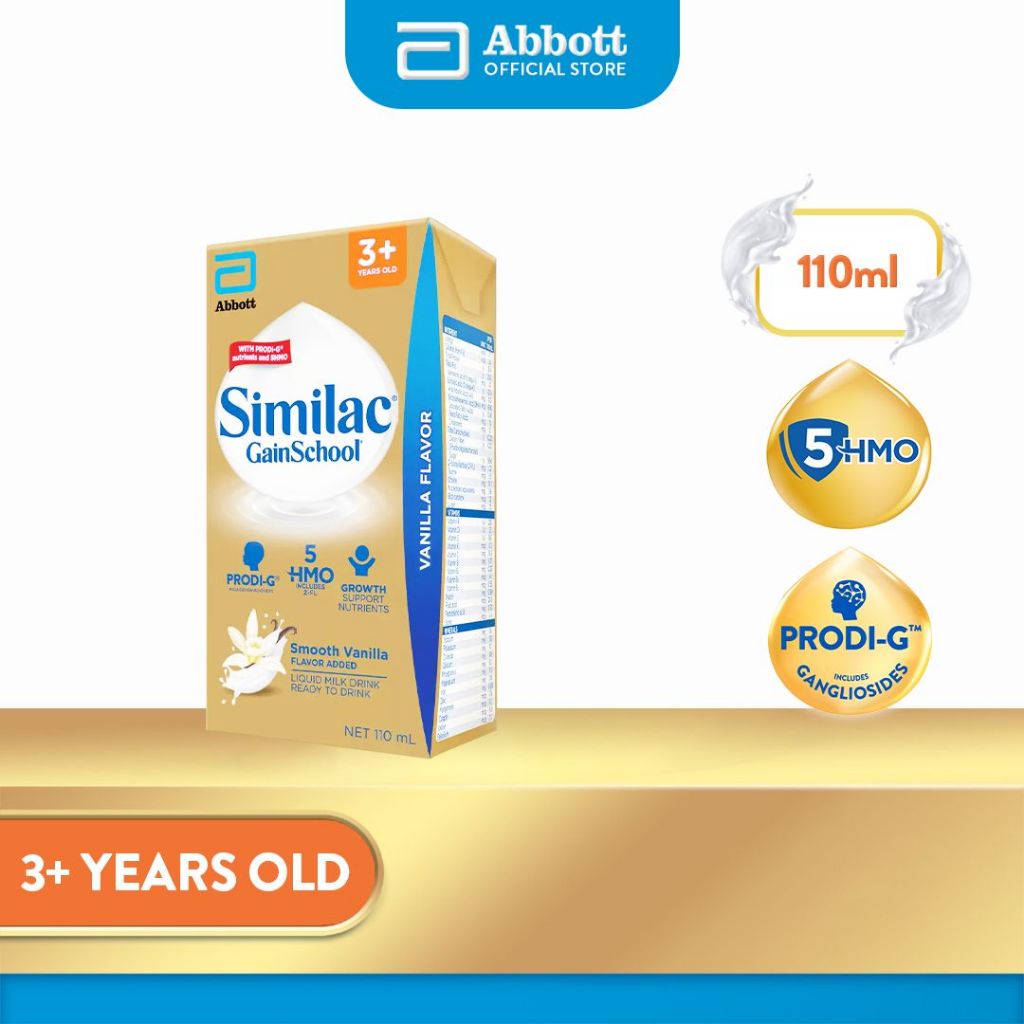 Similac Gainschool Ready to Drink Vanilla 110ML For Kids Above 3 Years ...