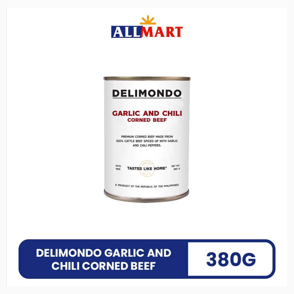 Delimondo Garlic and Chili Corned Beef 380g - AllMart Shop | Shopee ...