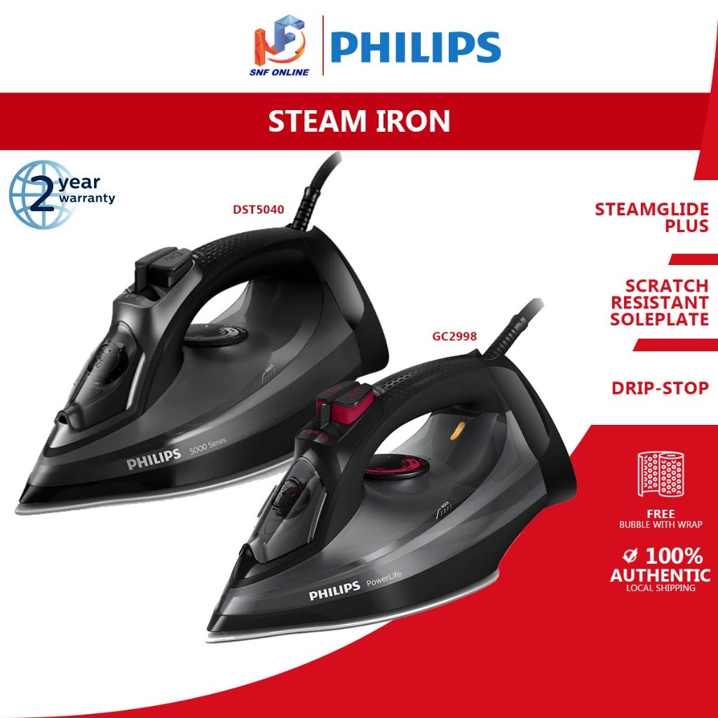 PHILIPS Seterika Wap Steam Iron Steam Boost (2600W) DST5040 DST5040/86 ...