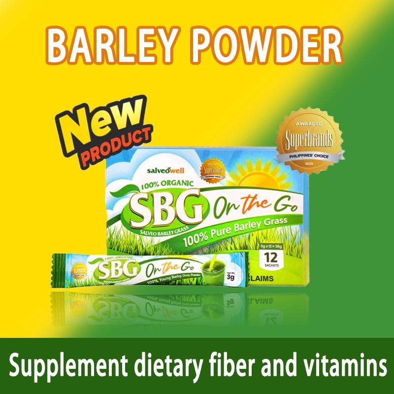 SALVEO Barley Grass Powder SBG Portable Pack (OTG) 12 Sachets Pure ...