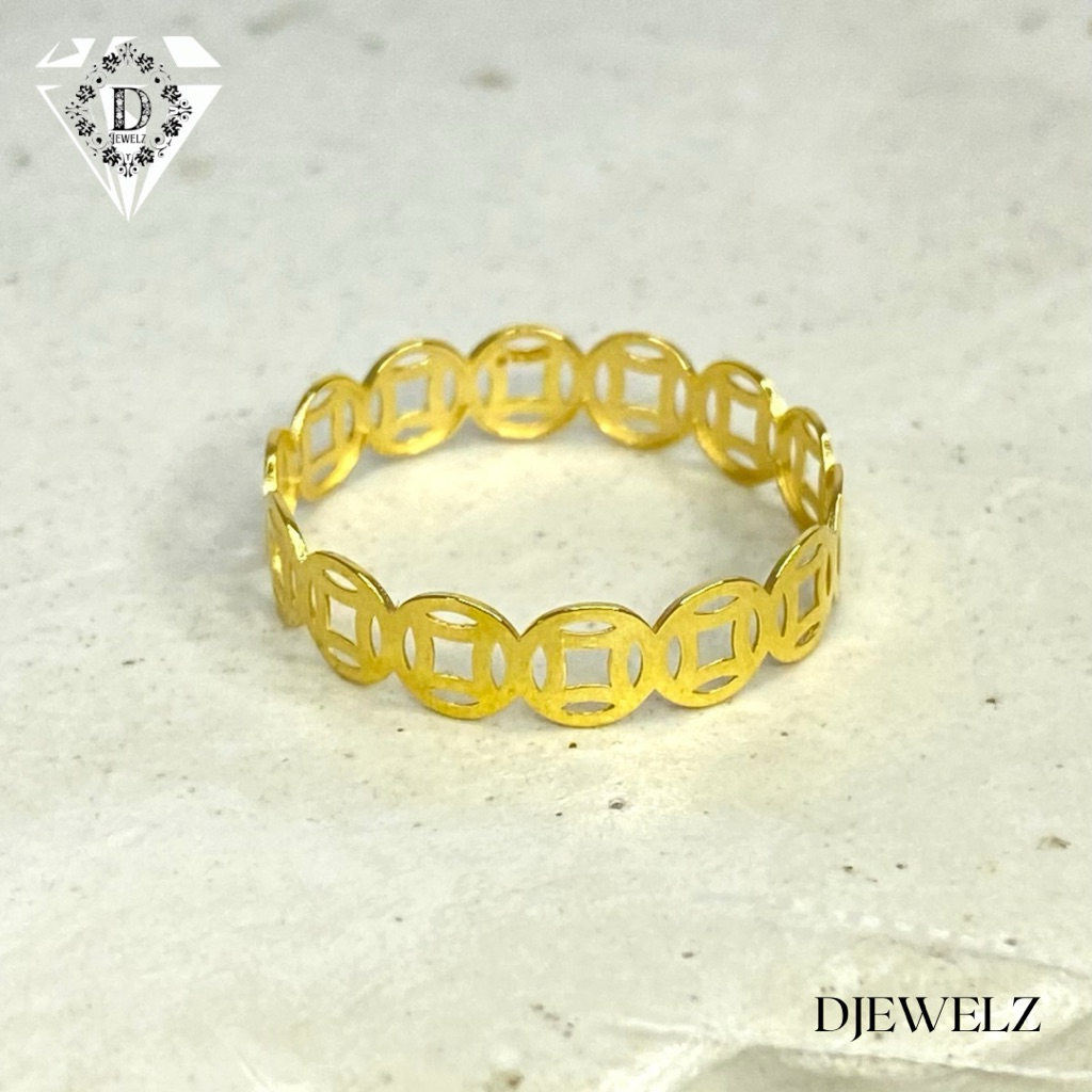 Pawnable 18K Money Catcher Coin Ring (DJEWELZ) | Shopee Philippines