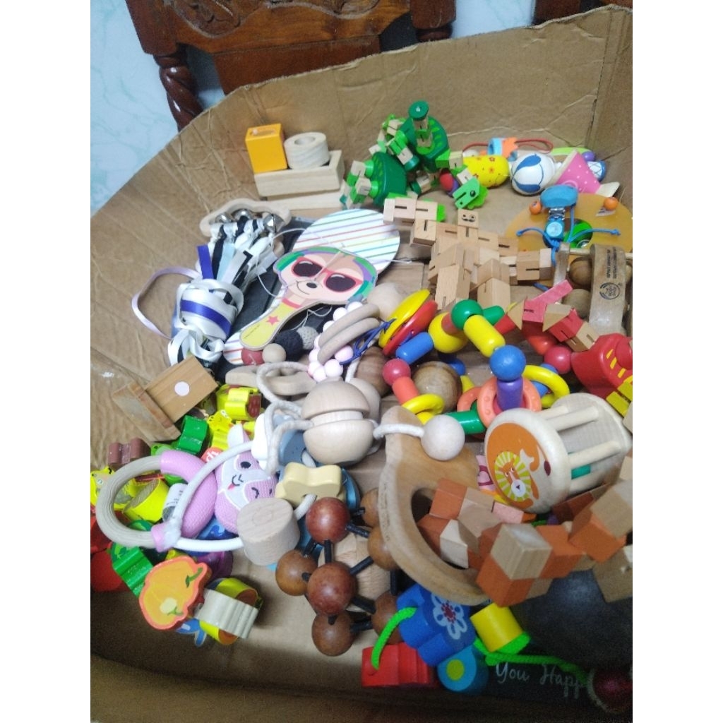 Assorted Wooden Toys Preloved Second Hand Toys From UK Box | Shopee ...