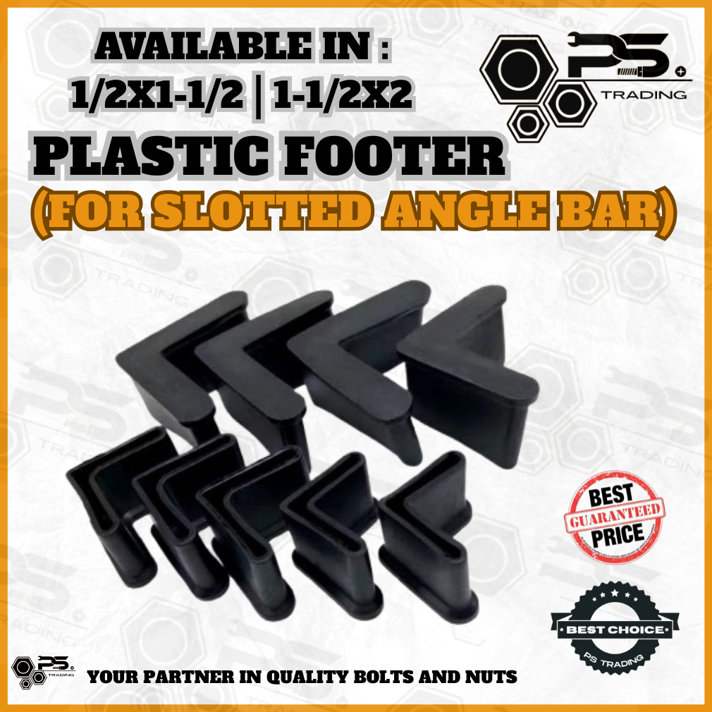 1-1/2X1-1/2 | 1-1/2X2 | PLASTIC FOOTER FOR SLOTTED ANGLE BAR | Shopee ...