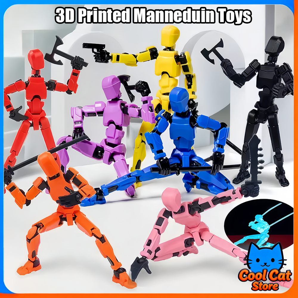 Multi-Jointed Robot 3D Full Body Movable Mannequin Toy 13 Action Figure ...