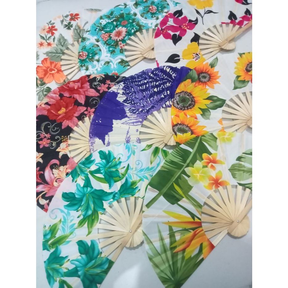 High Quality Floral Design Hand Fan (random designs) | Shopee Philippines