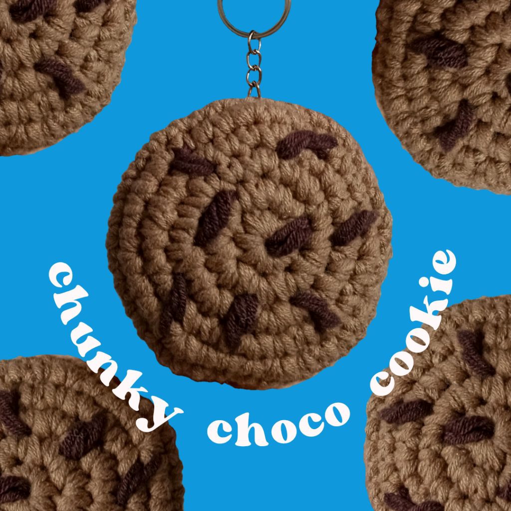 CHUNKY CHOCO COOKIE | Crochet Cookie Bag Charm | Shopee Philippines