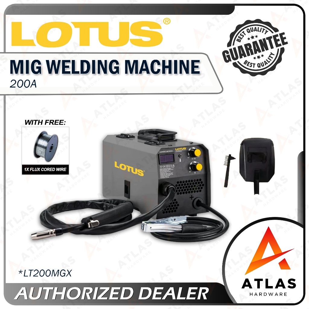 LOTUS LT200MGX Welding Machine Gasless MIG 200A with Freebies | Shopee ...