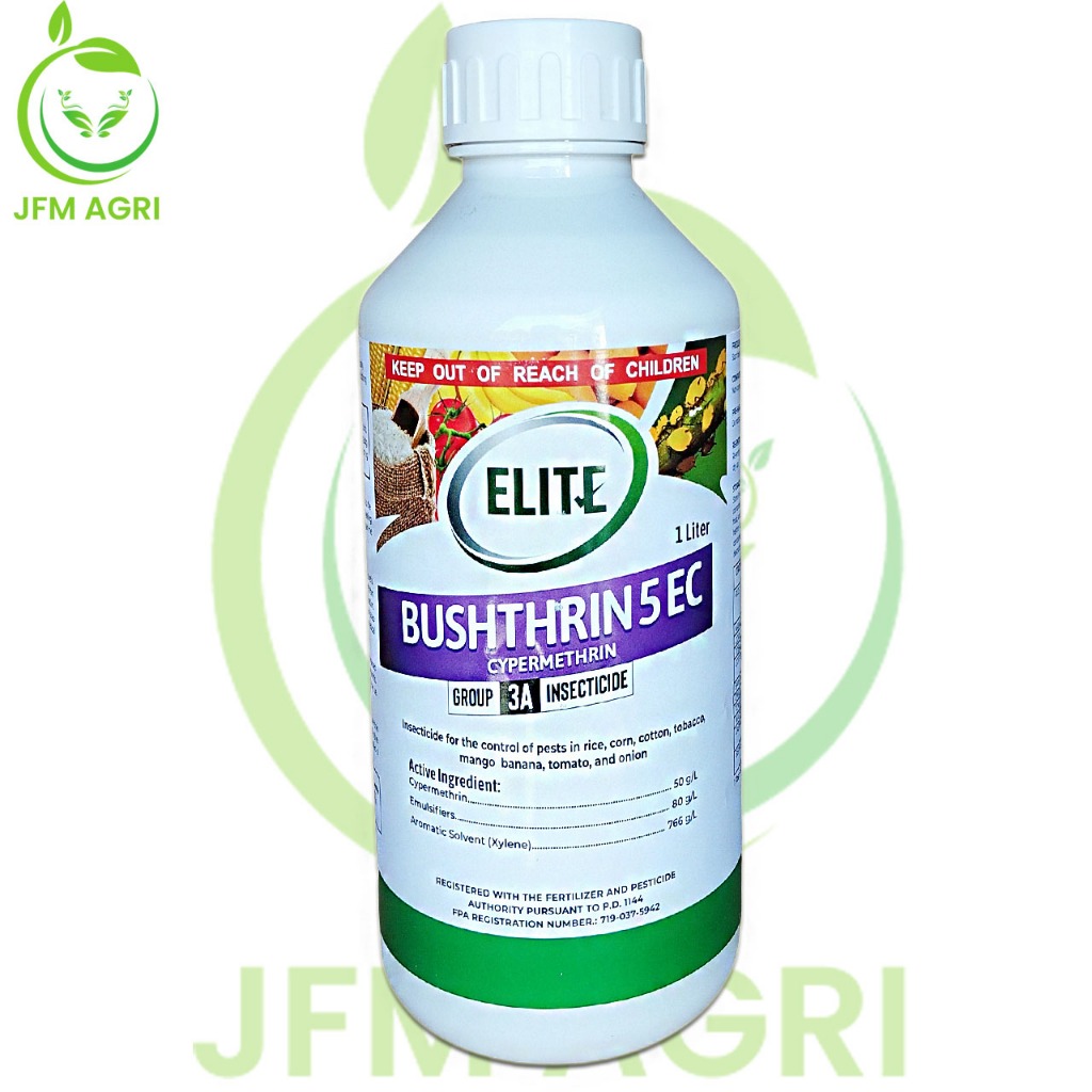 Bushthrin 5 EC Cypermethrin Insecticide ELITE (1 Liter) | Shopee ...