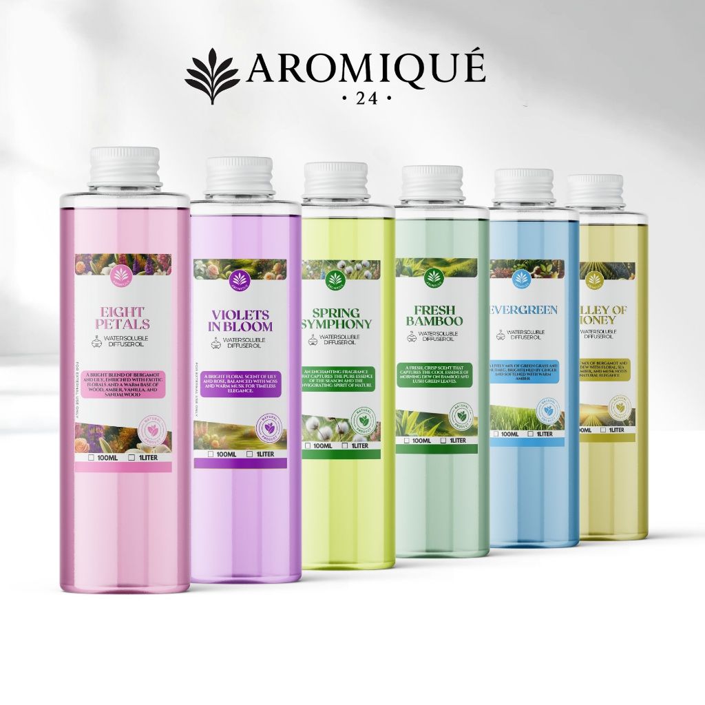 Aromique 1L Water-Based Diffuser Oil | Hotel Room Fragrance | Odor ...