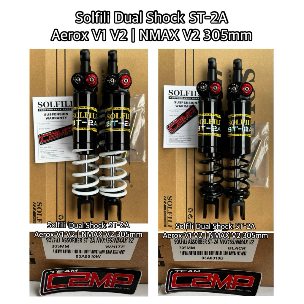 Solfili ST 2A 305mm Aerox V1 V2 NMAX V2 Dual Absorber ST2A | Shopee ...