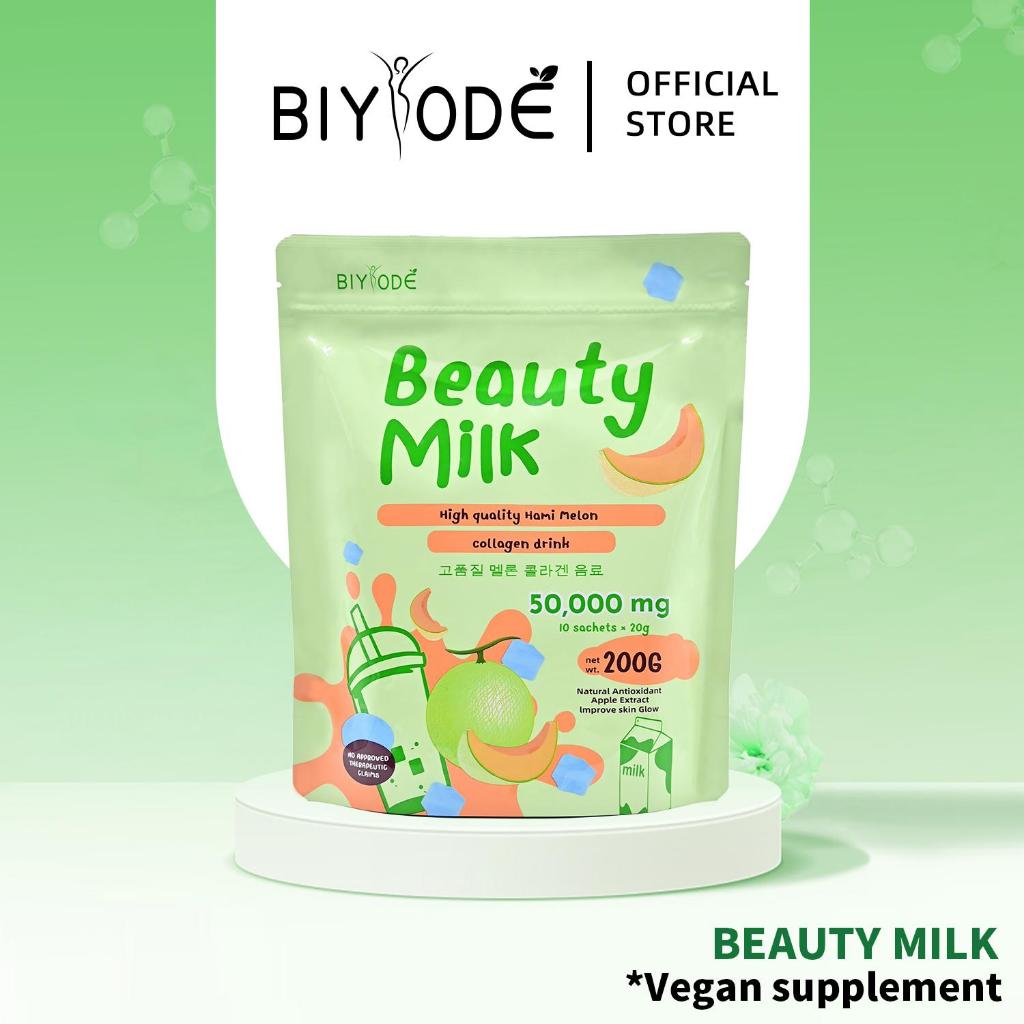 【24h】BIYODE Sachet Beauty Milk Collagen Powder Beauty Milk Glutathione ...