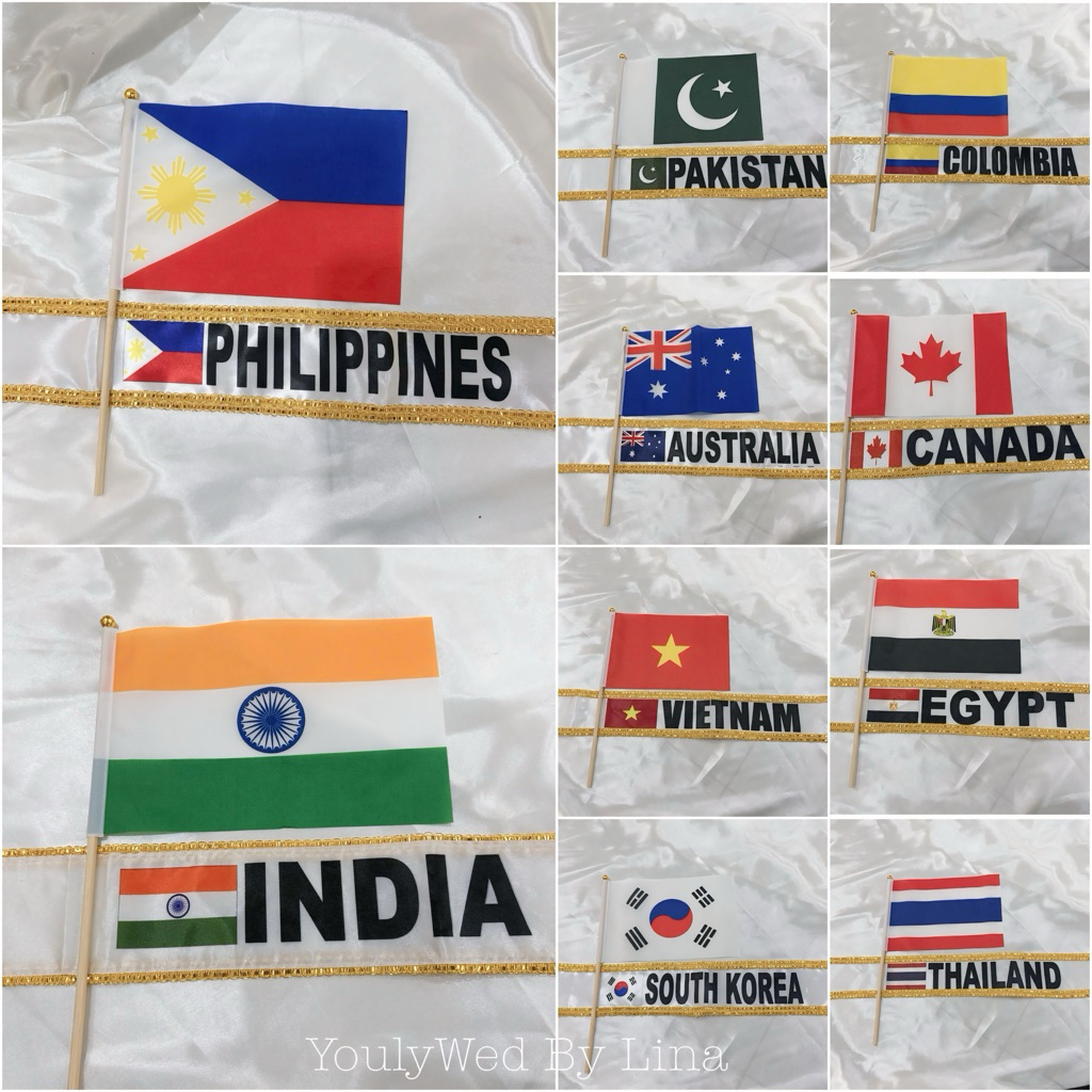 Sash and Flaglet United Nation Bundle ( ONHAND ) Wooden stick | Shopee ...