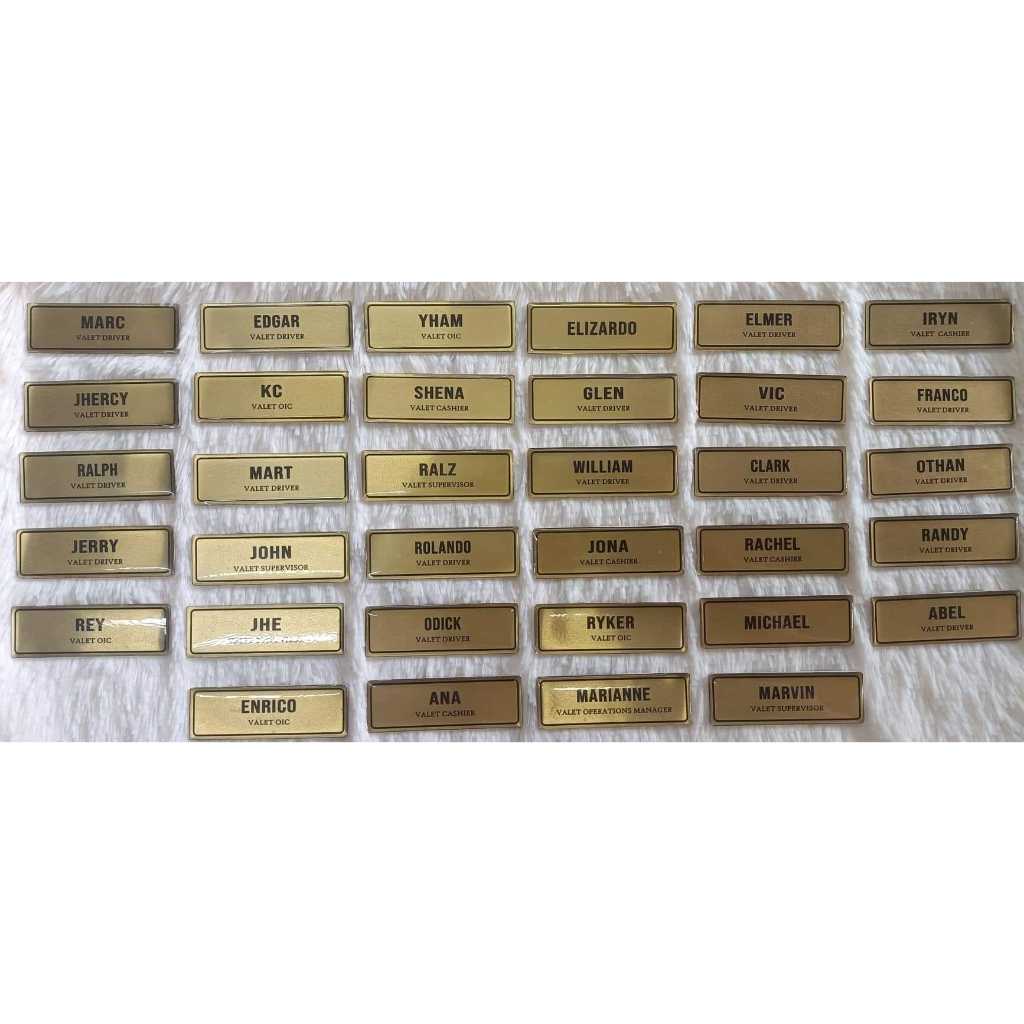 customized nameplate for ANY COMPANY with or without logo, with pin or ...