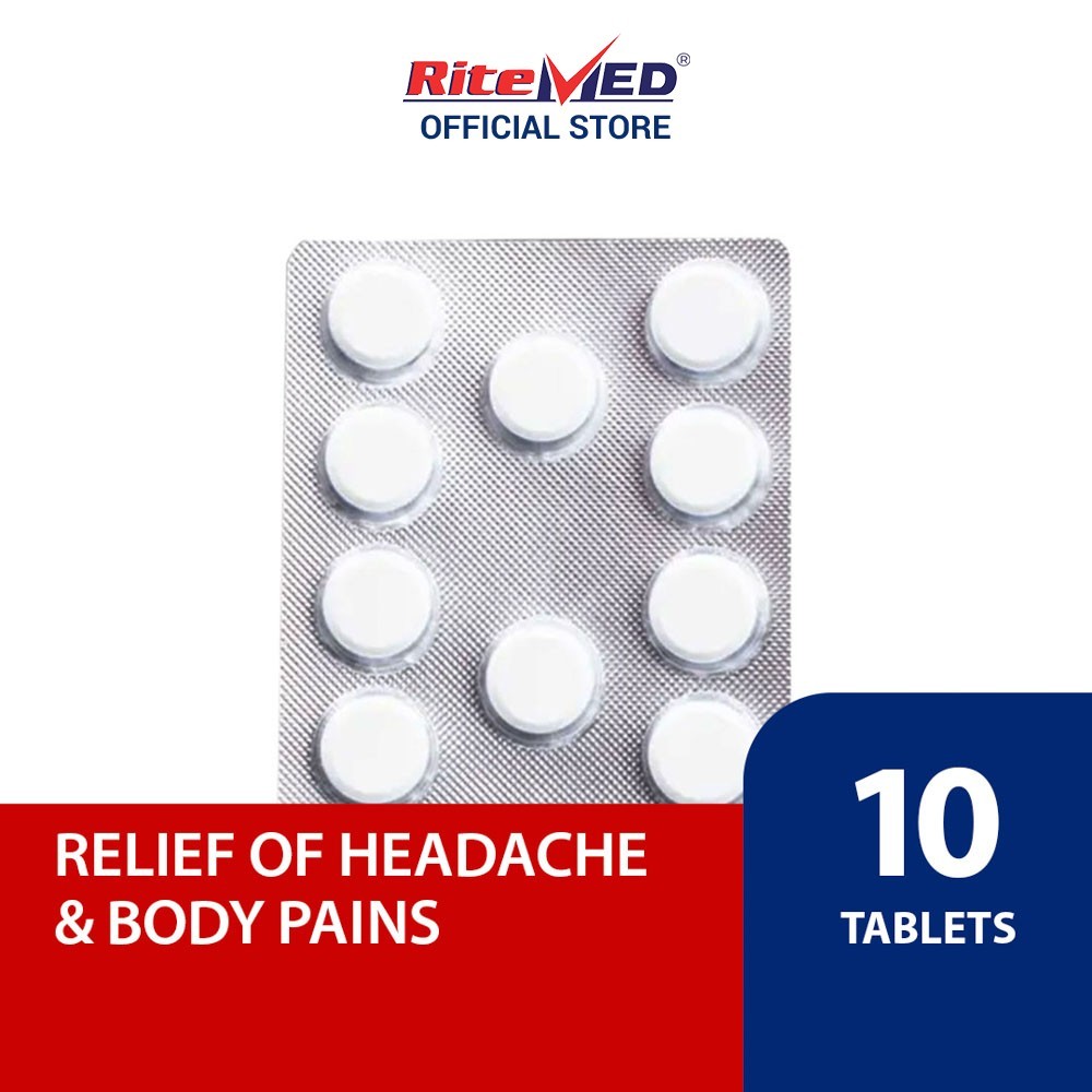 Unilab - RiteMED Paracetamol 500mg 10 Tablets (Relief Of Minor Aches ...