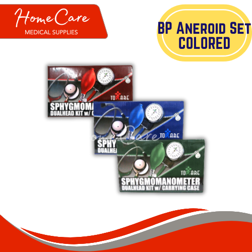 BP Apparatus Set Adult (Steth & Aneroid) Colored | BP Aneroid with ...