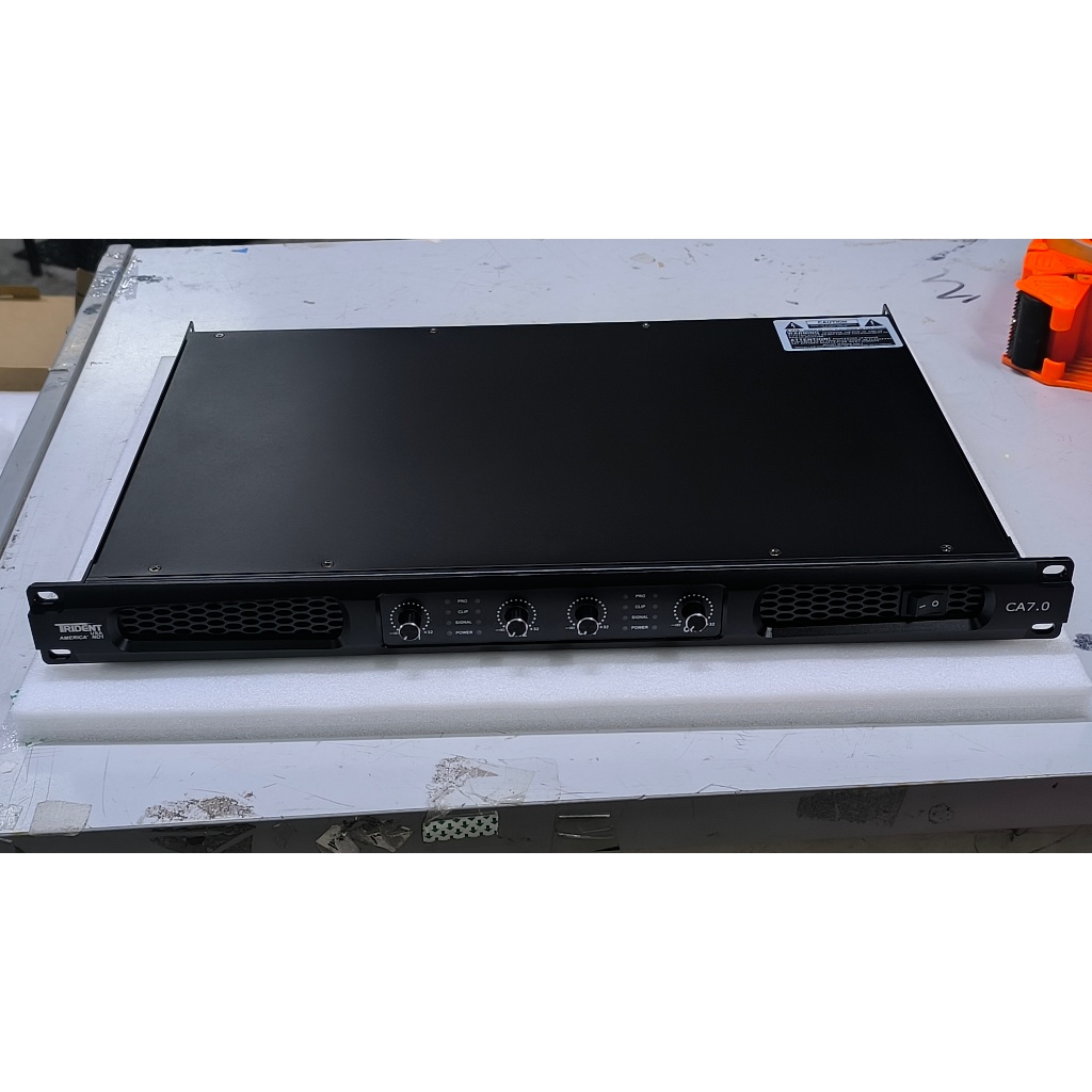 TRIDENT CA7.0 4 channel x 500 watts Class D power amplifier standard 1U ...